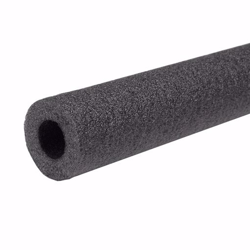 3/4" ID (5/8" CTS) Semi-Slit Black Polyethylene Foam Pipe Insulation, 3/8" Wall Thickness, 300 ...