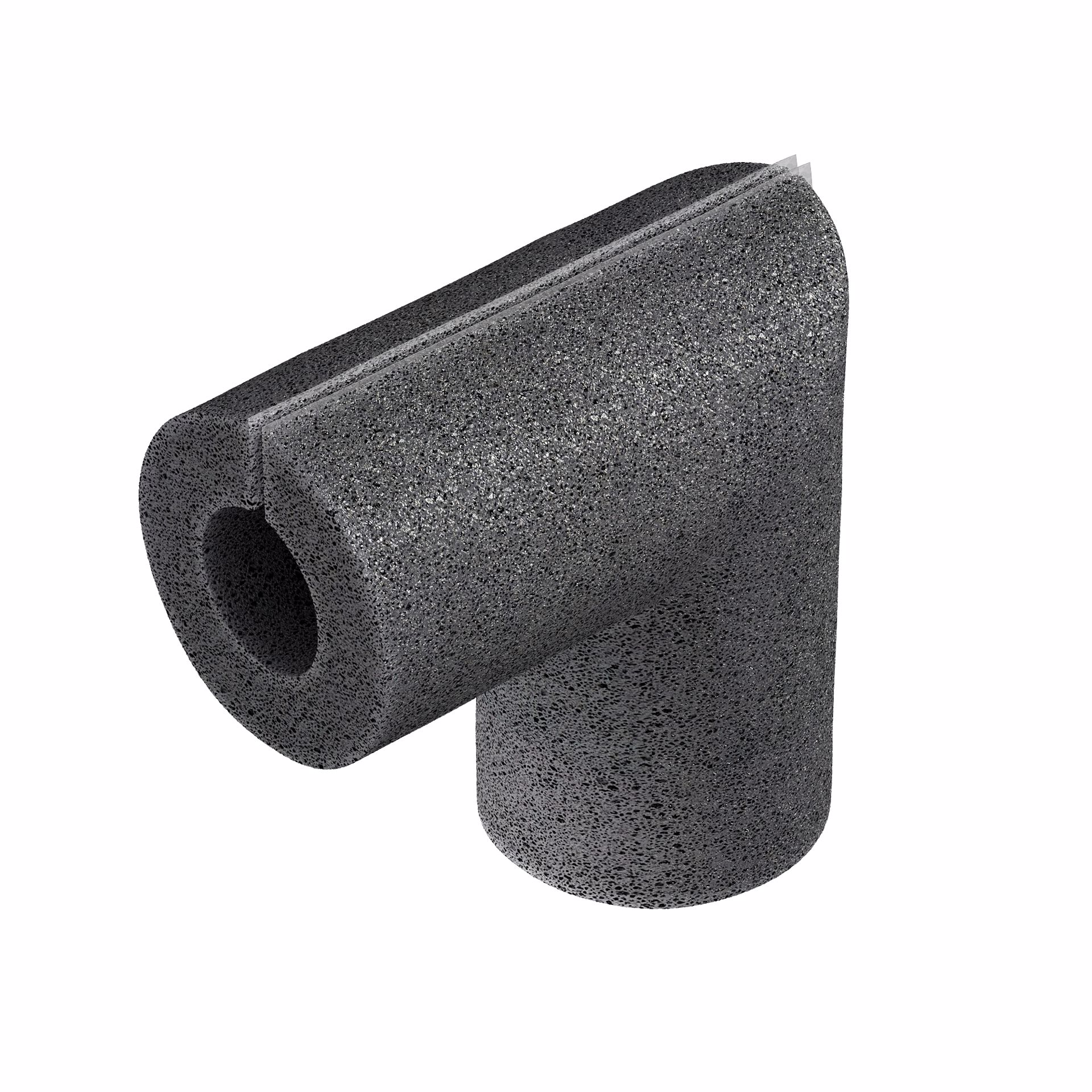 1-1/4" ID Self-Sealing Black Polyethylene Foam Pipe Insulation Elbow, 3 ...