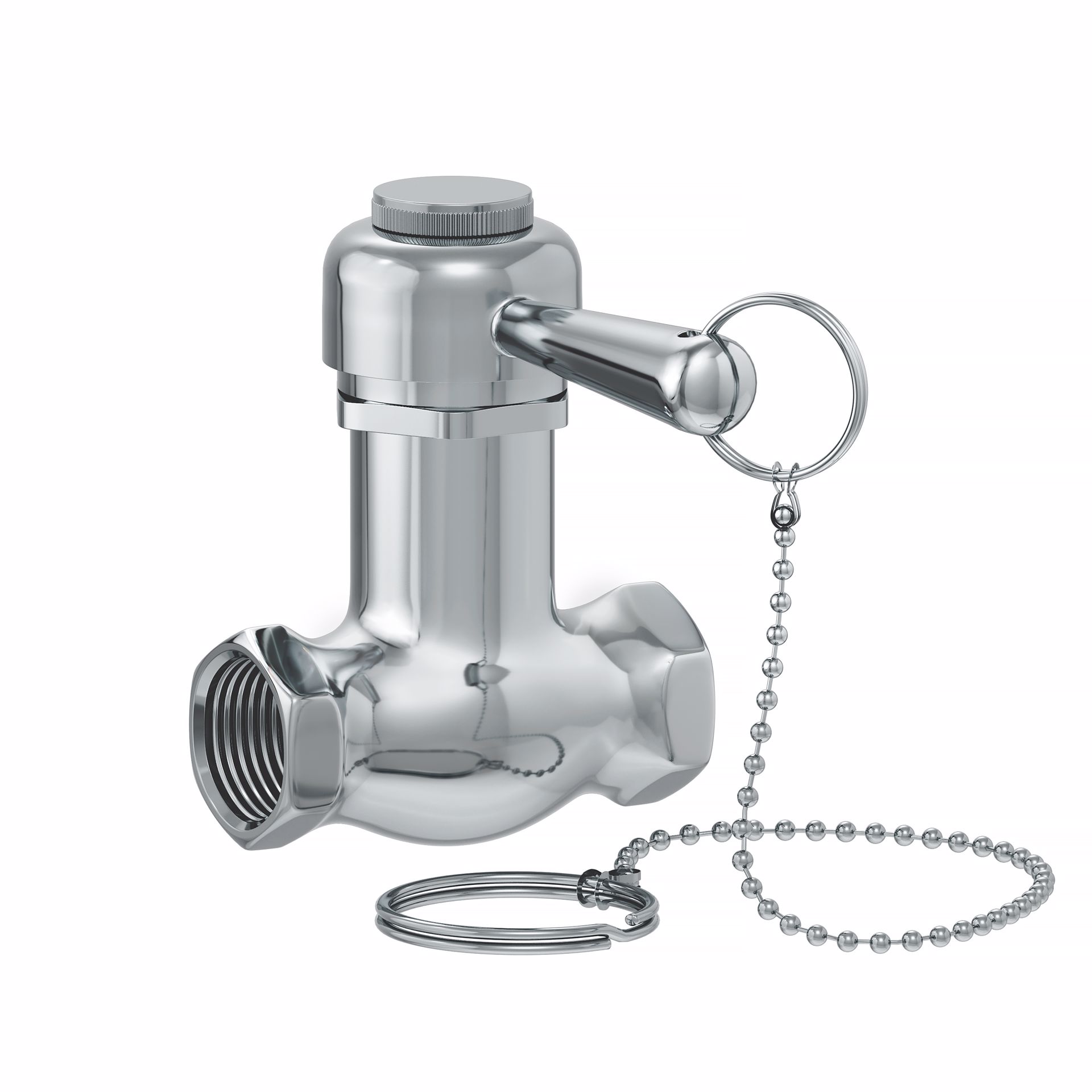 Self-Closing Shower Valve with 7" Pull Chain
