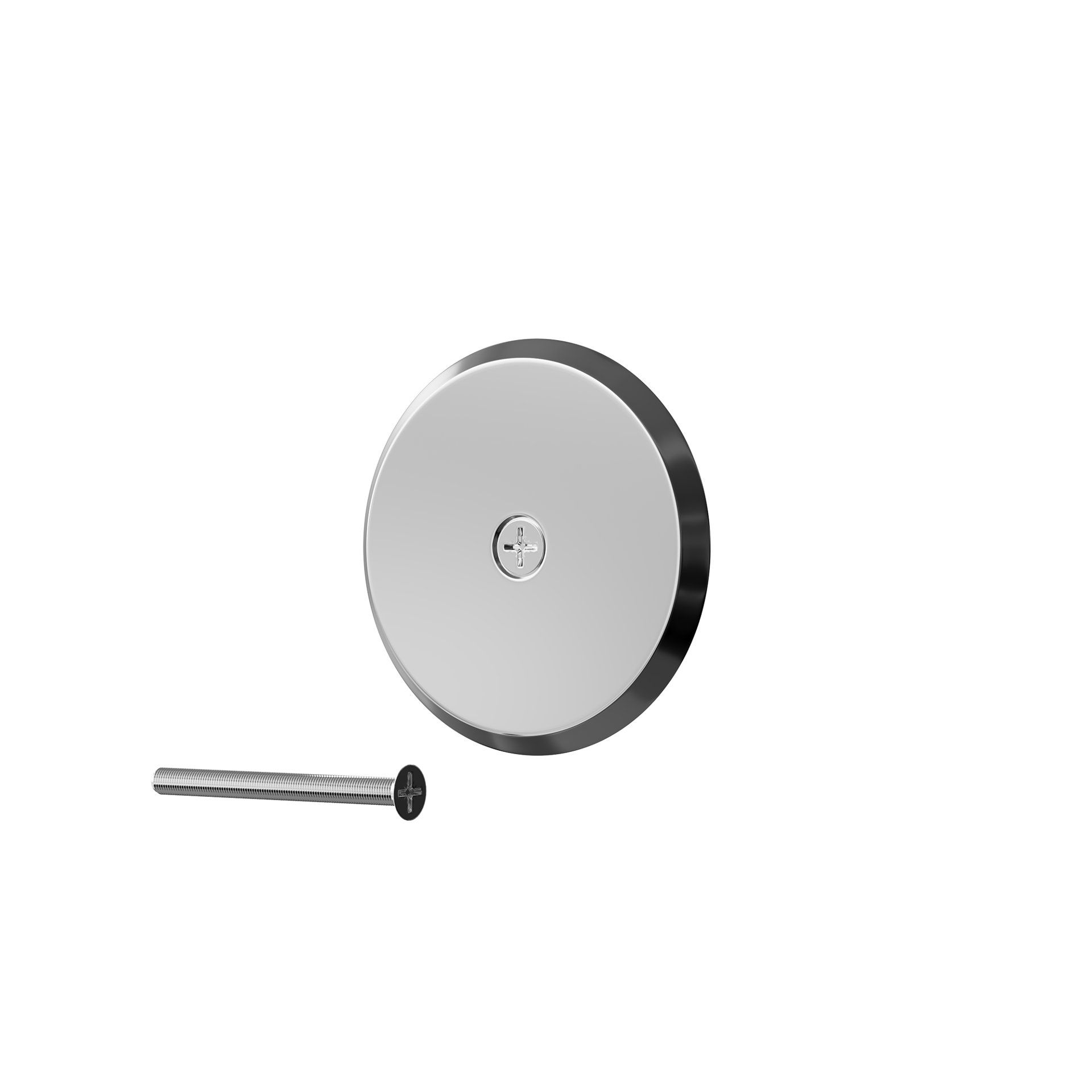 4" Stainless Steel Cleanout/Extension Cover, Wall Mount with 4" Bolt ...