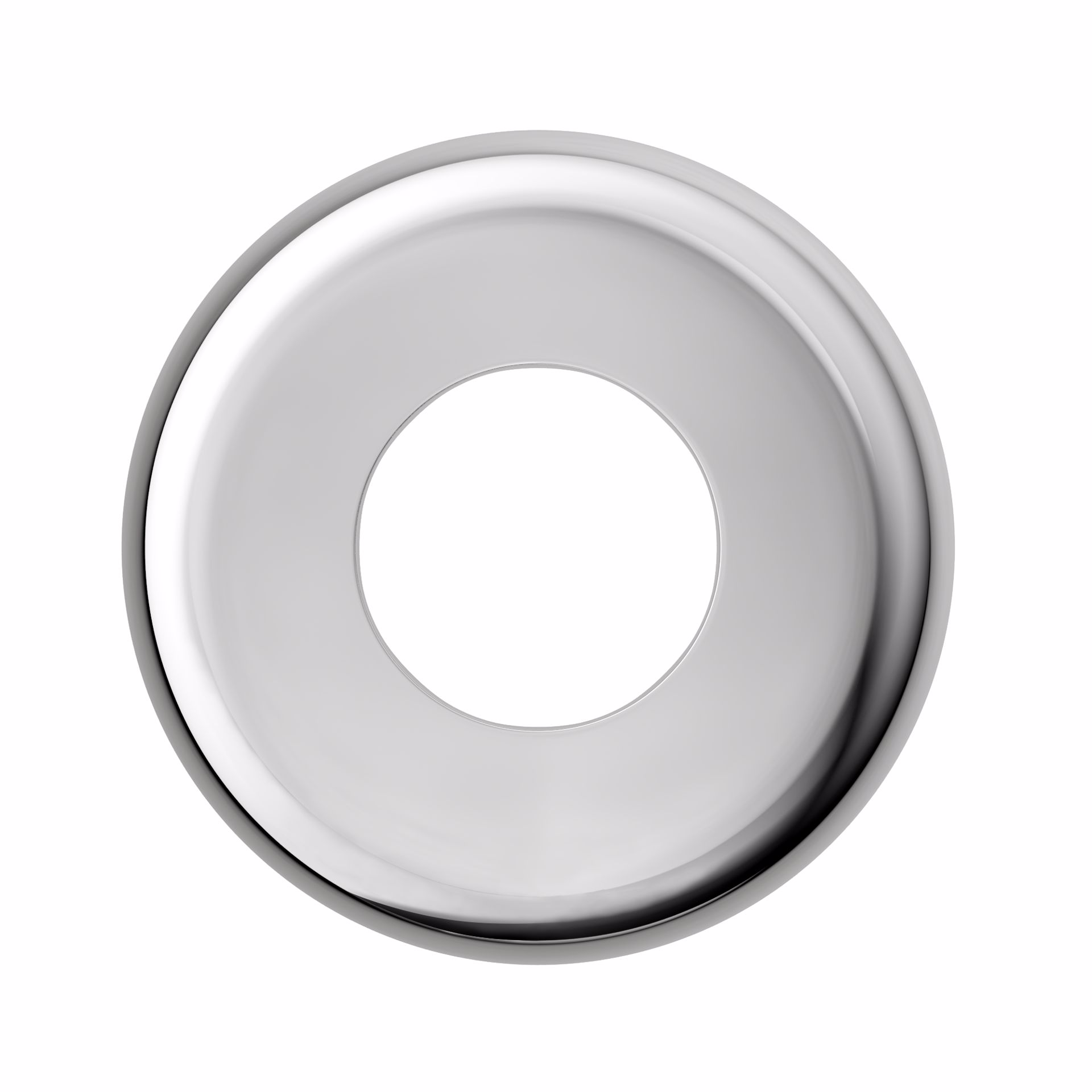 1-1/4" CTS Chrome Plated Steel Box Escutcheon, Bag of 5