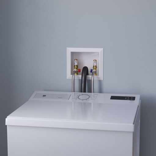 Washing Machine Box, Center Outlet with Water Hammer Arrestor, 1/2" PEX ...